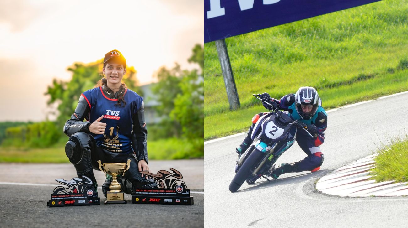 Meet Saimah Ajaz Baig Winner of TVS One Make Championship