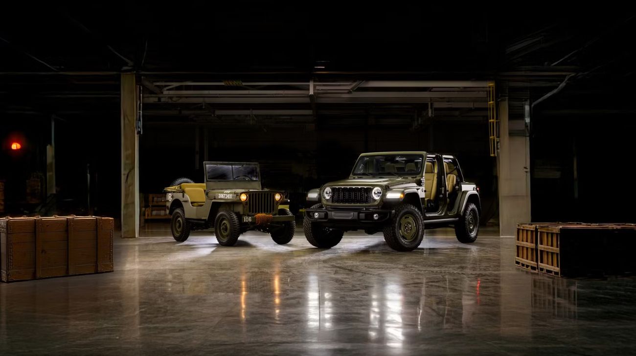 Jeep Wrangler 4xe pays homage to the WW2 Willys MB